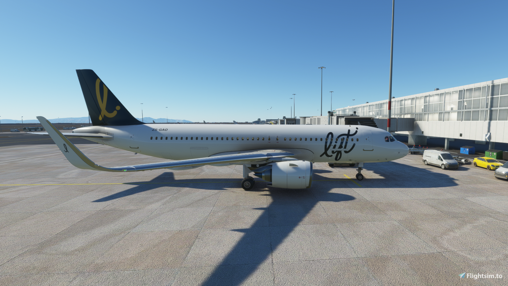 MSFS A320neo Lift South Africa Livery Black Tail (ZS-GAO) - MSFS Add-on ...