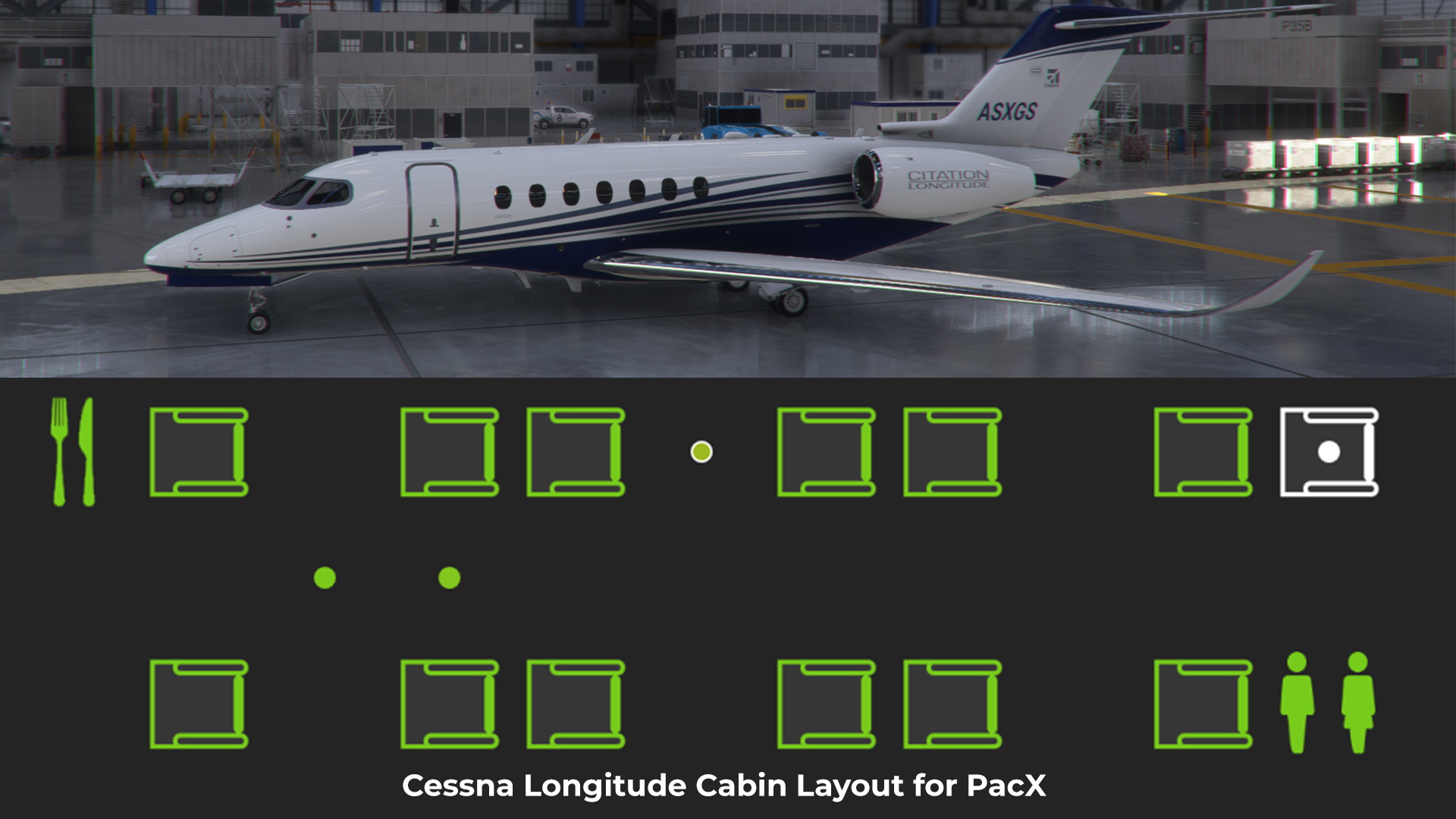 Cessna Citation Longitude Cabin Layout for PACX. - MSFS Add-on ...