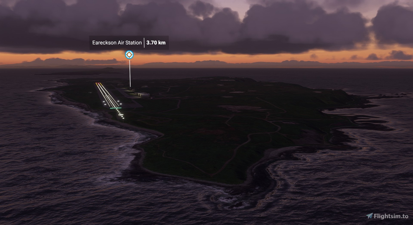 PASY Eareckson Air Station And Shemya Island Satellite Imagery for ...