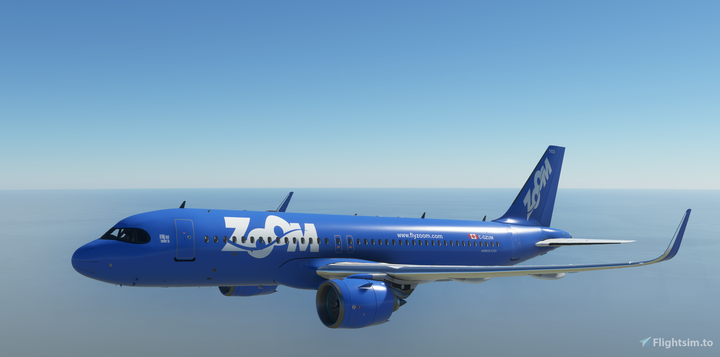 A320Neo Zoom Airline -8K for Microsoft Flight Simulator | Feed