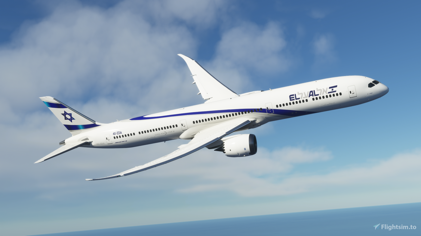 El AL Israel B787-10 [4K] 4X-EDA for Microsoft Flight Simulator | MSFS