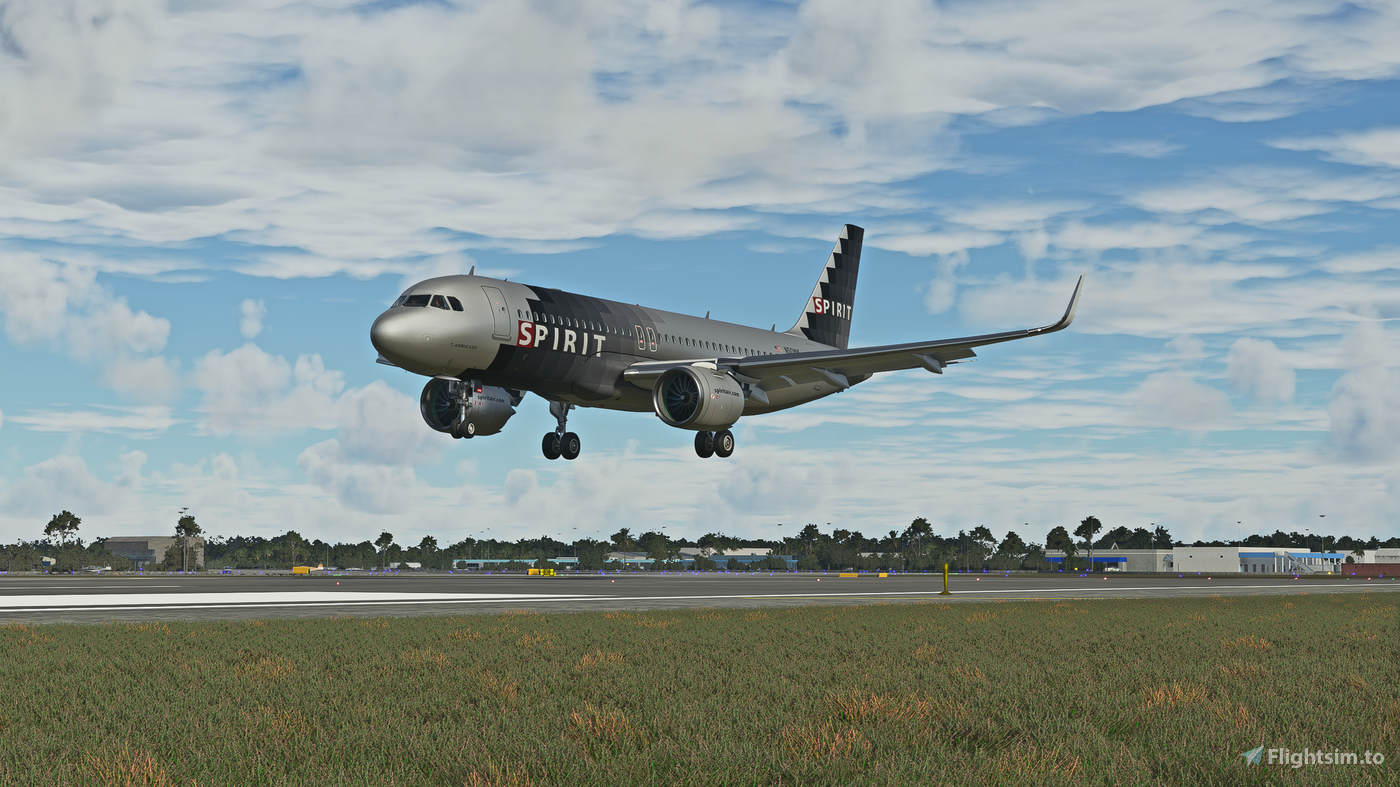 Spirit Airlines A320Neo (Silver Checkers) - [4K} for Microsoft Flight ...