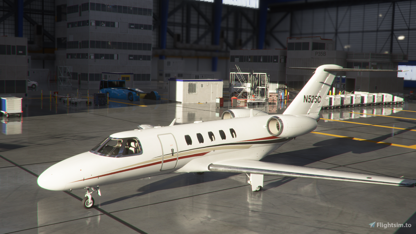 Citation CJ4 Red/Gold Livery for Microsoft Flight Simulator | MSFS