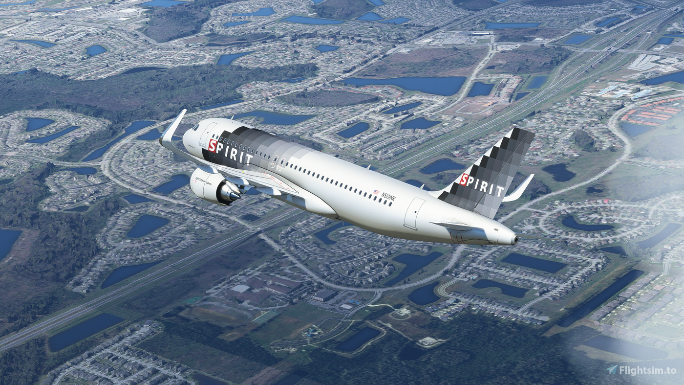 Spirit Airlines A320Neo (Silver Checkers) - [4K} for Microsoft Flight ...