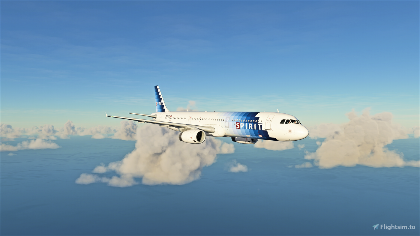 Spirit Airlines A321 (Blue Checkers) for Microsoft Flight Simulator | MSFS