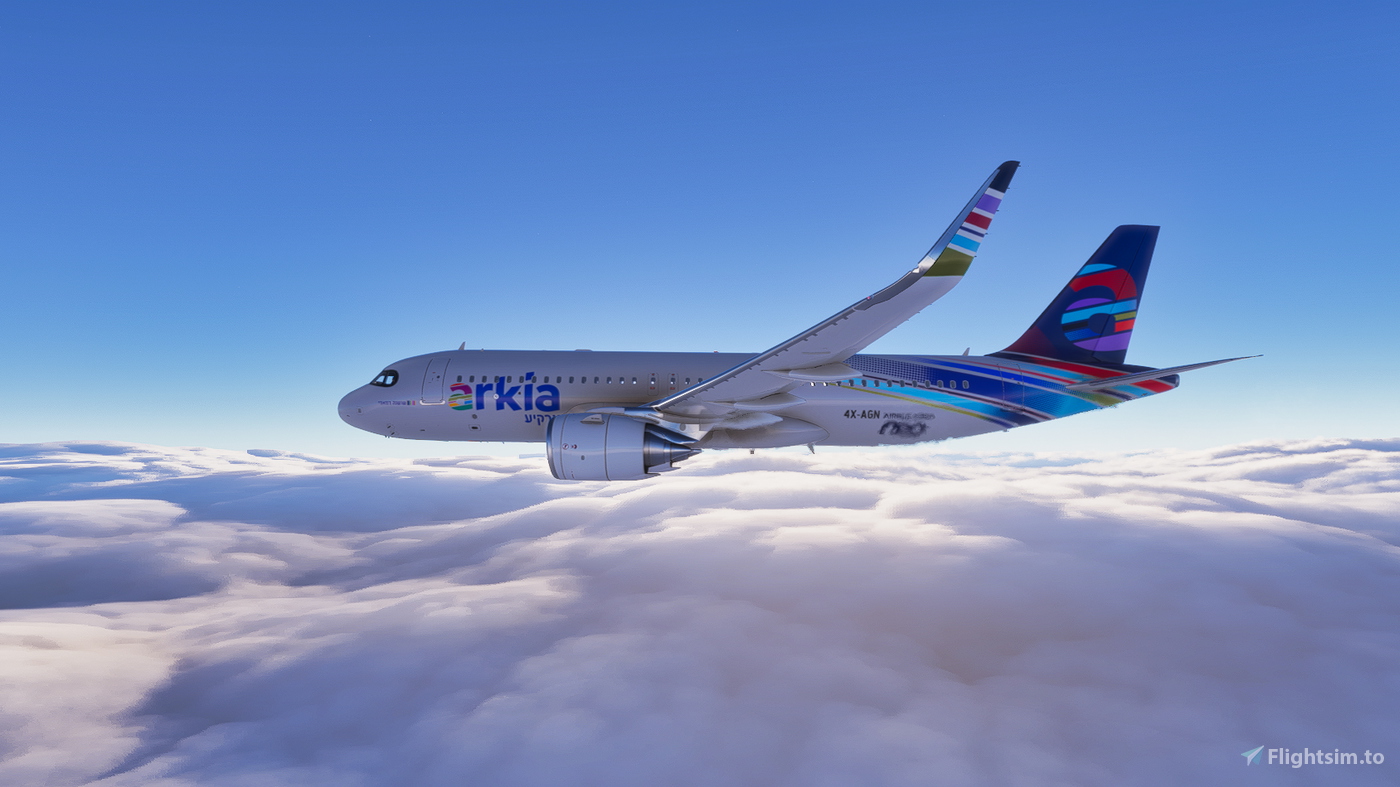 [8K] Arkia Airlines (4X-AGN) for Microsoft Flight Simulator | MSFS