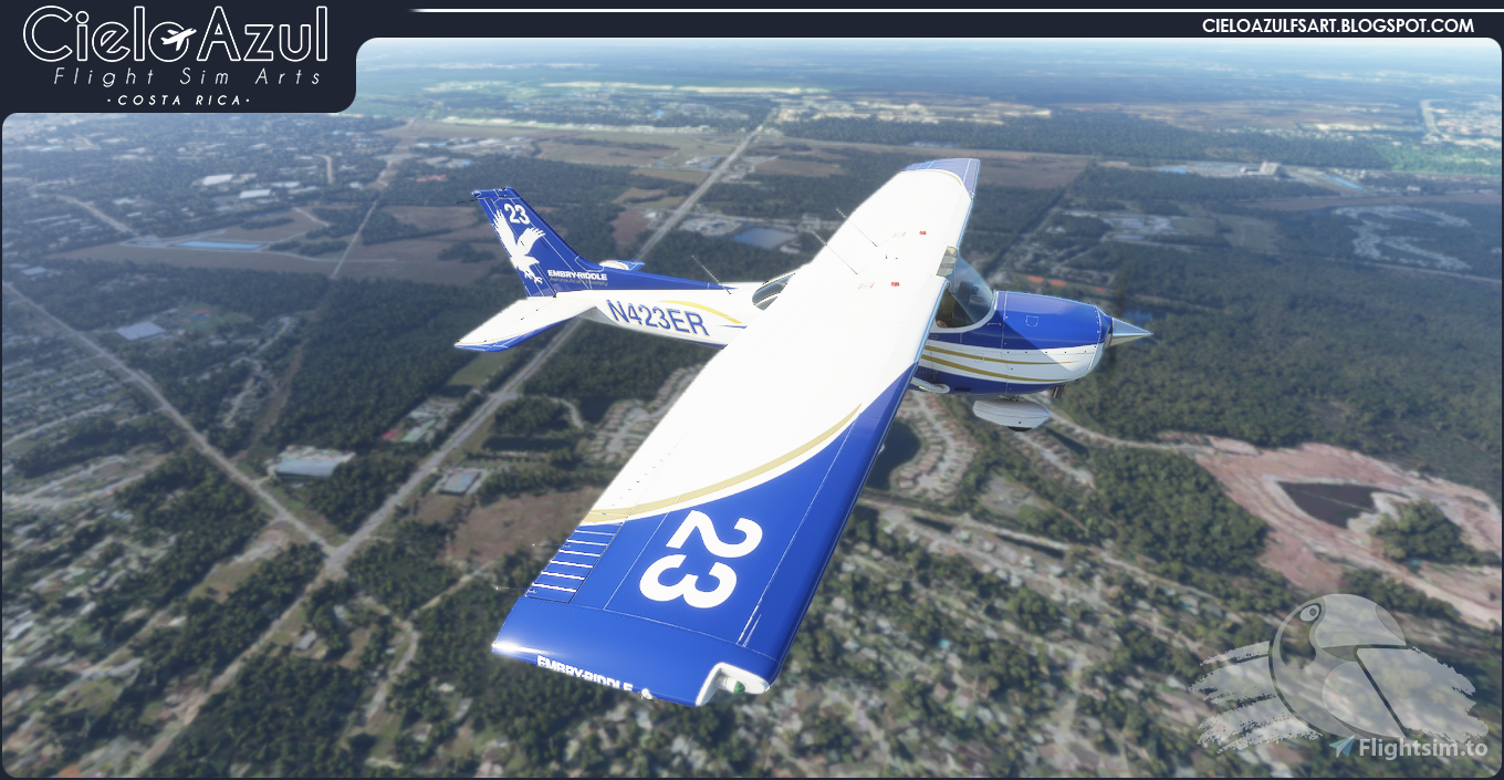 Embry-Riddle | N423ER | Asobo Cessna C172SP G1000 (8K) for Microsoft ...