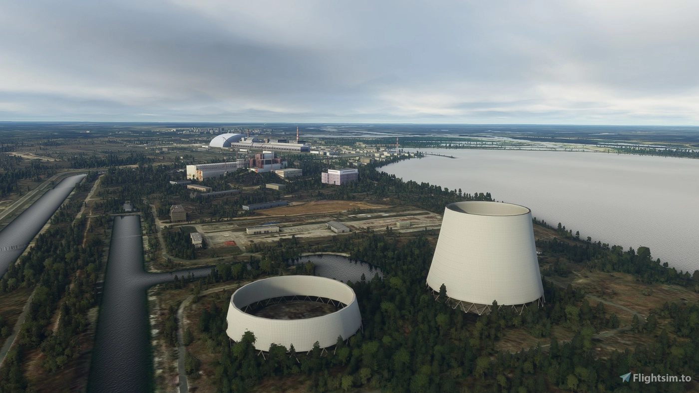 Chernobyl NPP and Pripyat town for Microsoft Flight Simulator | MSFS