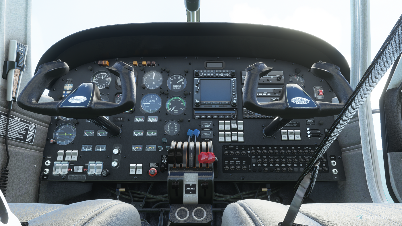 Black Cockpit for the Carenado Piper PA44 Seminole for Microsoft Flight ...