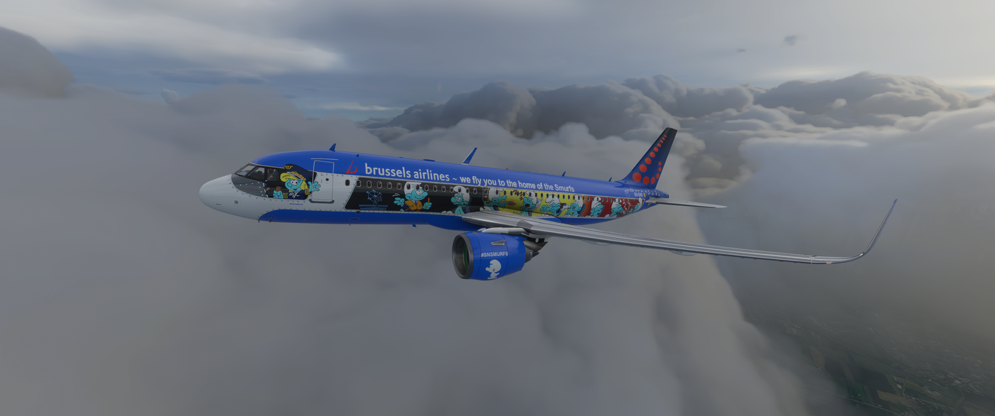 [8k] A320 Neo Brussels Airlines - Aerosmurf for Microsoft Flight ...