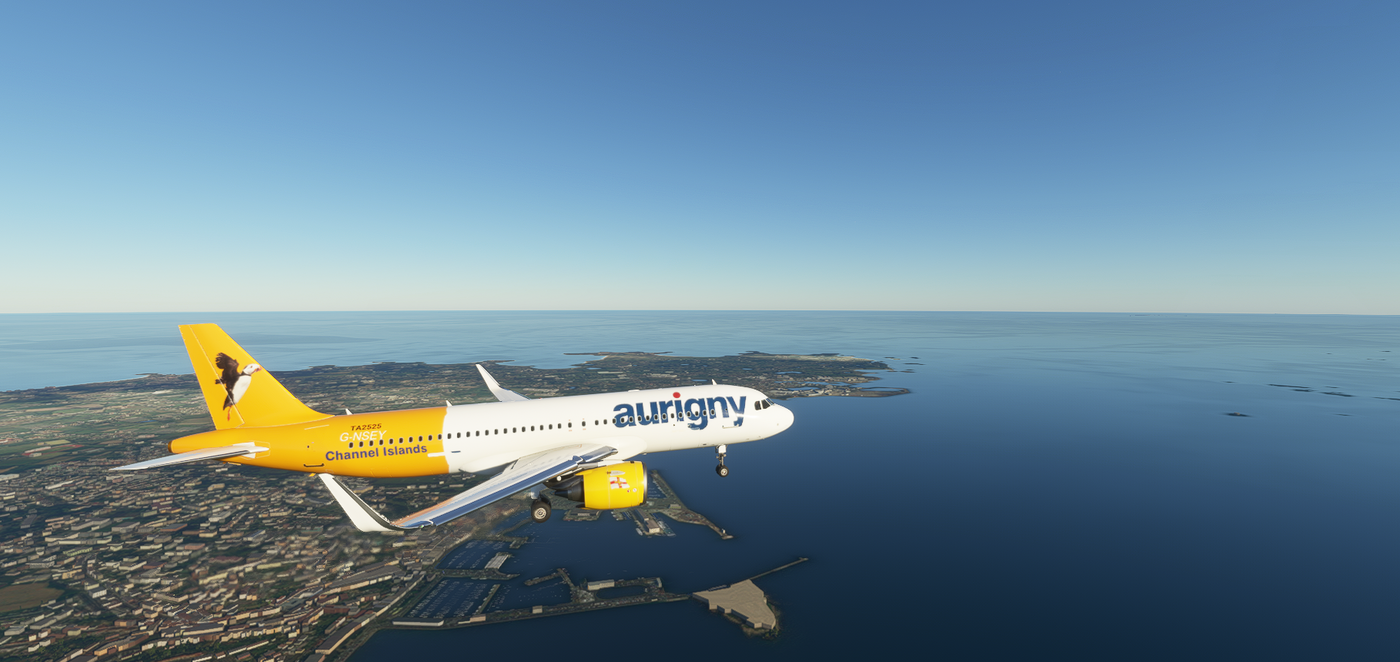 A320 Neo Aurigny G-NSEY Livery for Microsoft Flight Simulator | MSFS