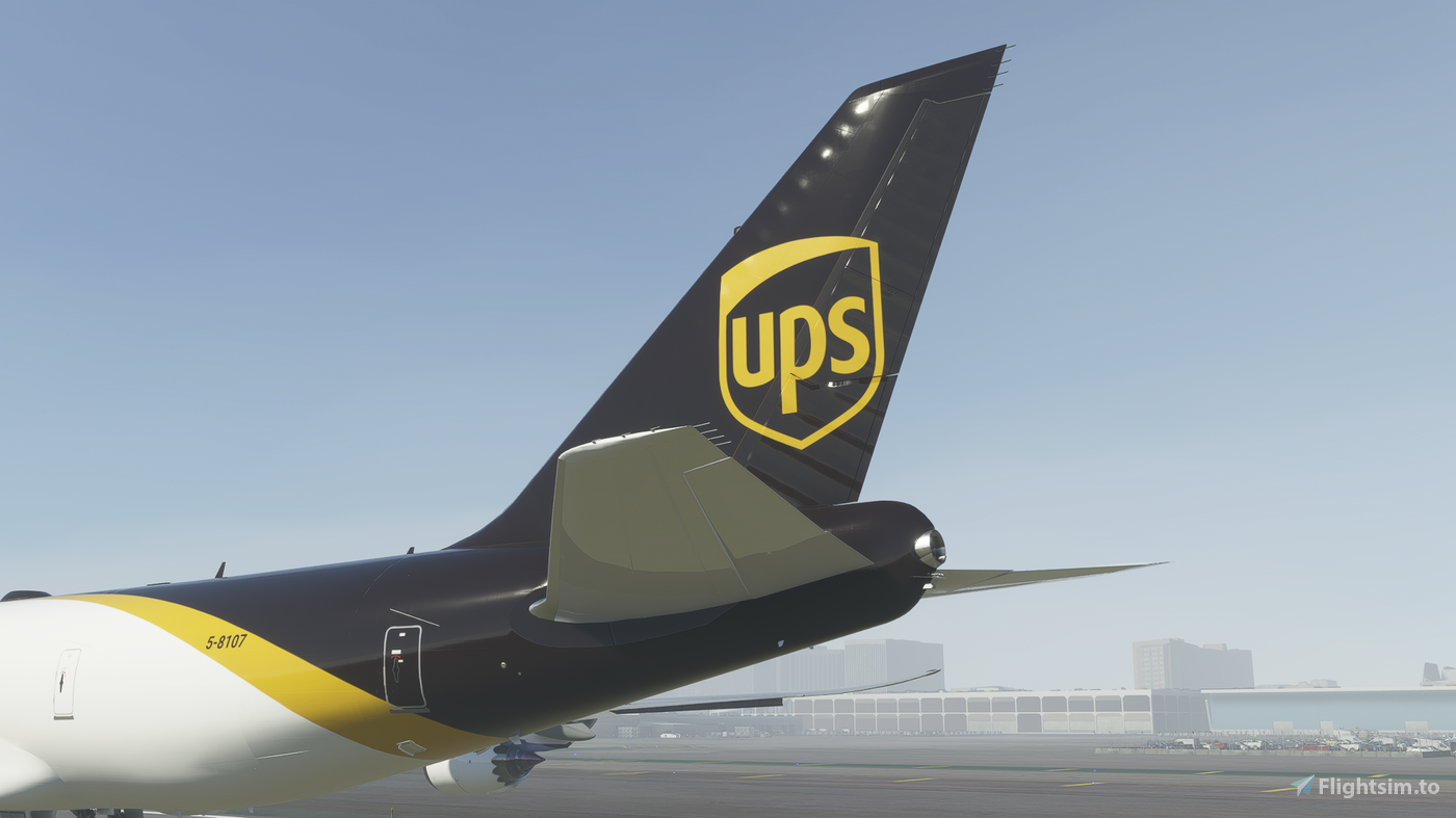 UPS Boeing 747-8F (2 Versions - With and Without Text Mirroring) - 8K ...