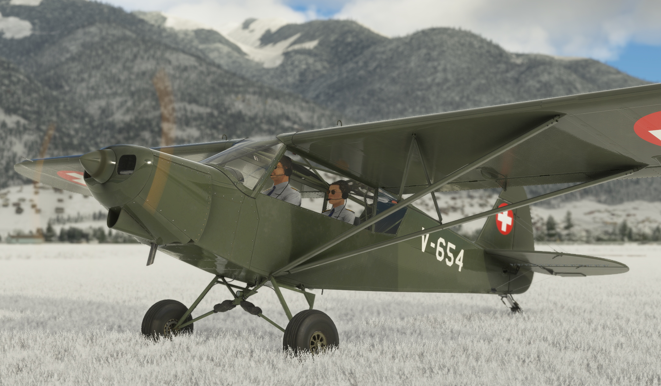 Savage Cub Swiss Air Force V-654 - MSFS Add-on - Flightsim.to