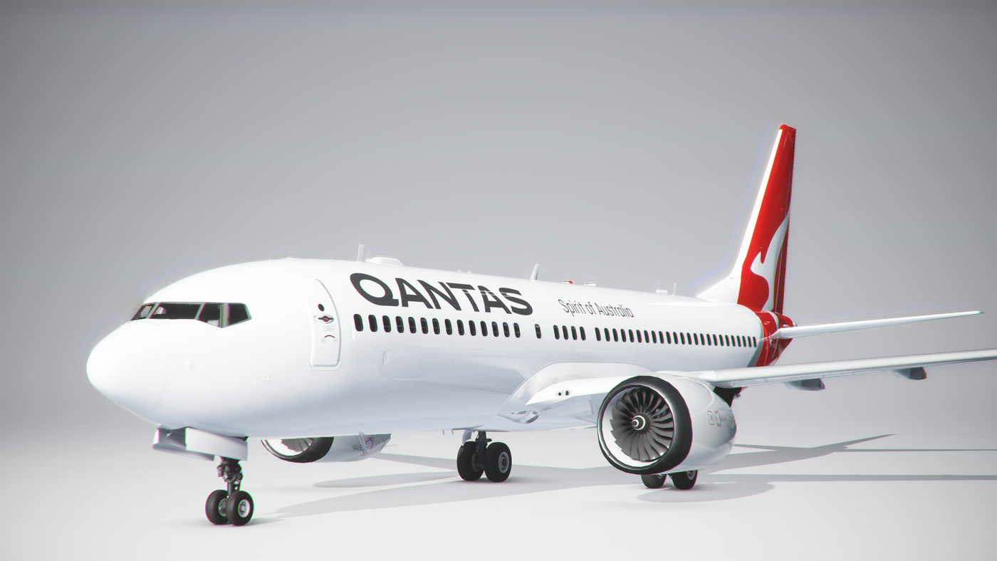 Qantas 737 Max [8K] for Microsoft Flight Simulator | MSFS