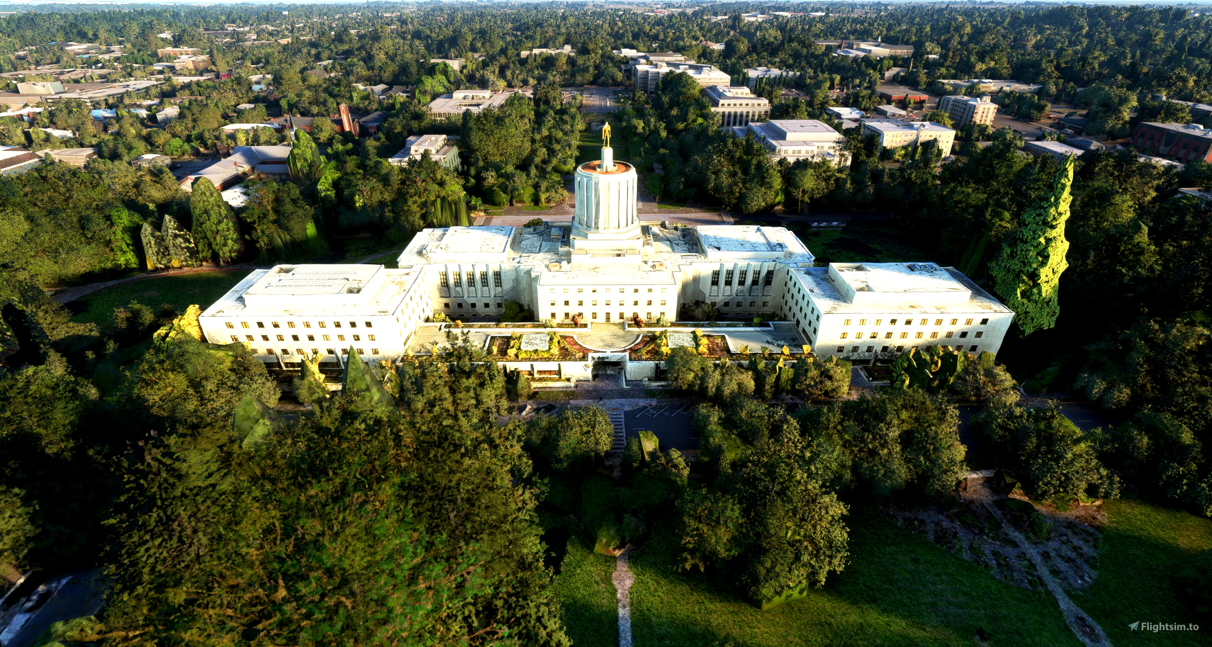 Oregon State Capitol, Salem, OR » Microsoft Flight Simulator