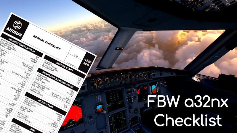Threads - FBW a32nx Complete Checklist for Microsoft Flight Simulator ...