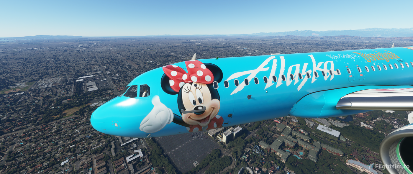 Alaska Airlines Disneyland edition for Microsoft Flight Simulator | MSFS