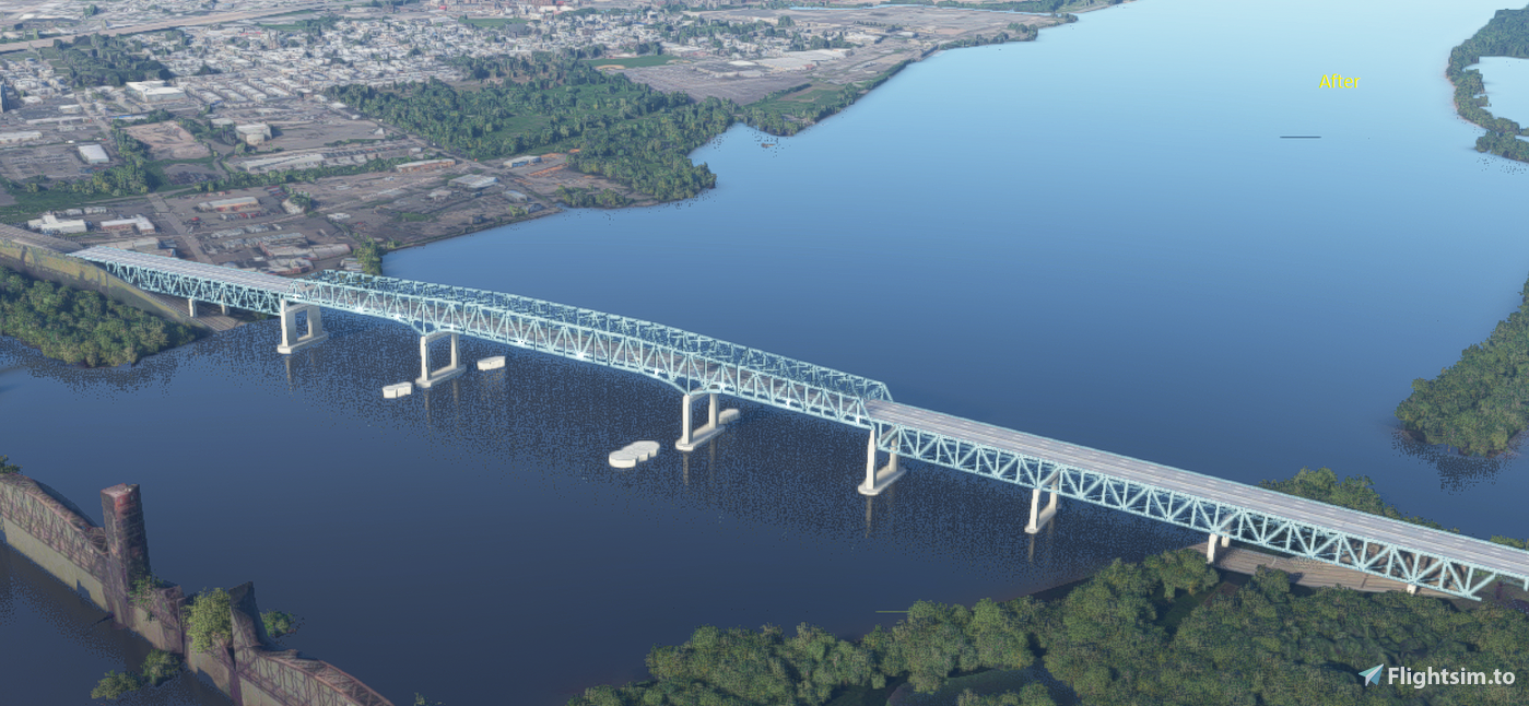 Betsy Ross Bridge 5 mile NE of Philadelphia for Microsoft Flight ...