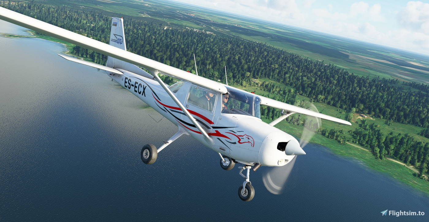 Cessna 152 Pakker Avio ES-ECX for Microsoft Flight Simulator | MSFS
