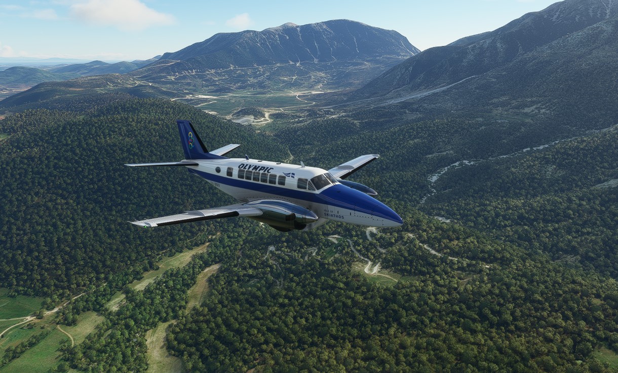 VIRTUALCOL - BEECH99B Olympic airways for Microsoft Flight Simulator | MSFS