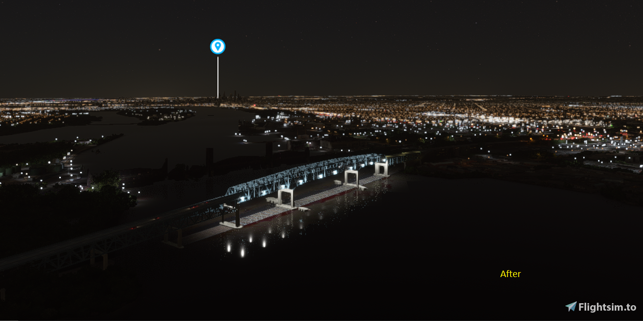 Betsy Ross Bridge 5 mile NE of Philadelphia for Microsoft Flight ...