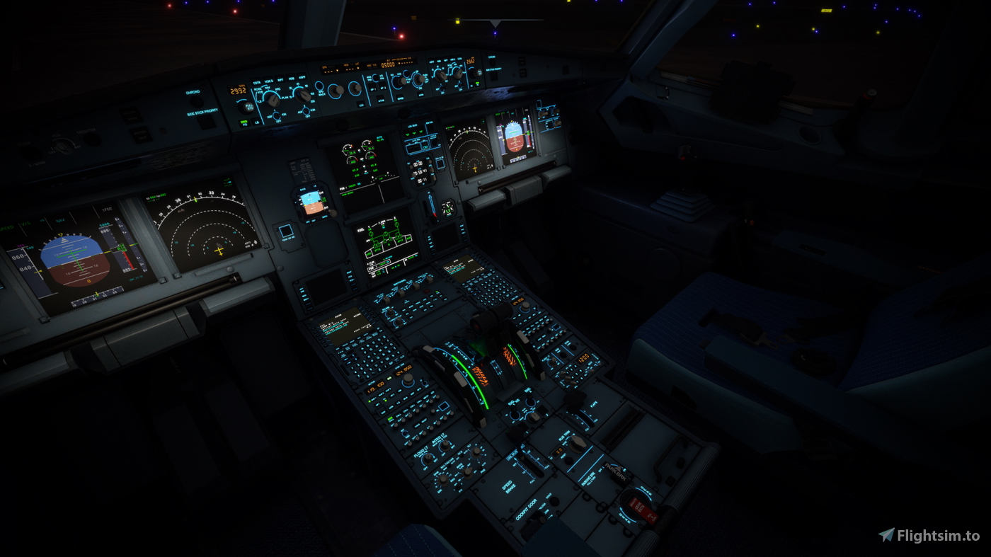 A320 Neo Repaint + Wingman - Carbon Design Cockpit for Microsoft Flight ...