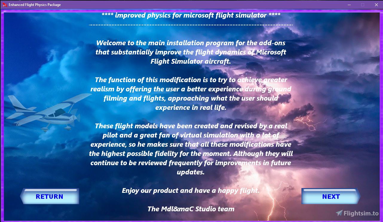 Enhanced Flight Physics Package for Microsoft Flight Simulator | MSFS