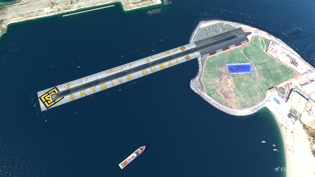 Skydive Dubai - OMDU - Ground overlay for Microsoft Flight Simulator | MSFS