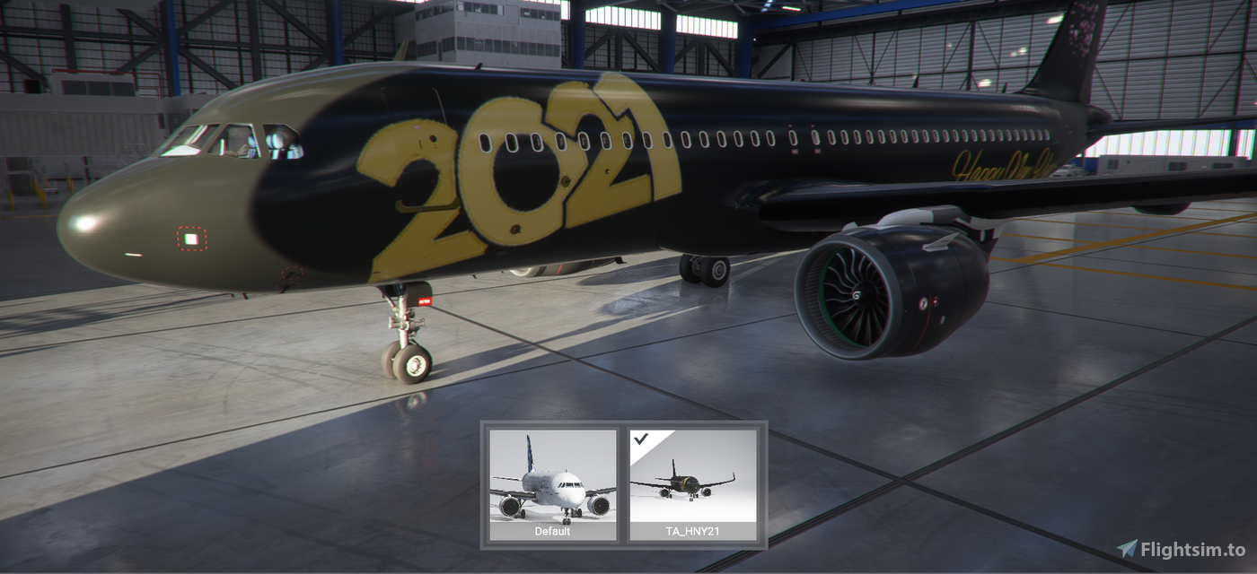 A320 Neo New Year 2021 Livery for Microsoft Flight Simulator | MSFS