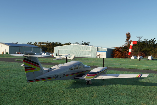 Piper PA44 Seminole - Dark Grey Interior with Dark Cockpit Panel for ...