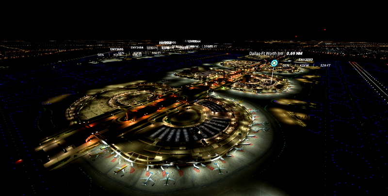 KDFW - Dallas/Fort Worth International Airport - Night Lighting FIx for ...