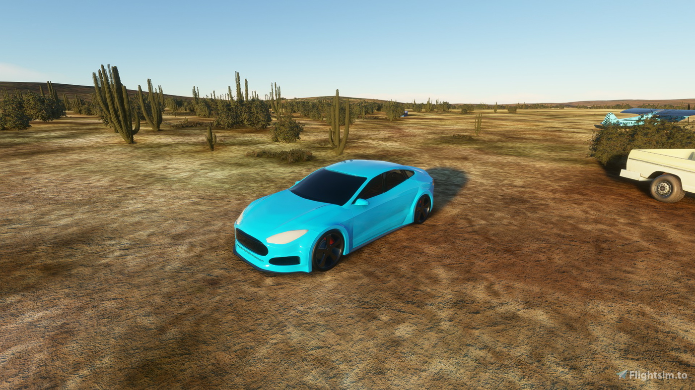 Tesla Model S Sport Concept Pack for Microsoft Flight Simulator | MSFS