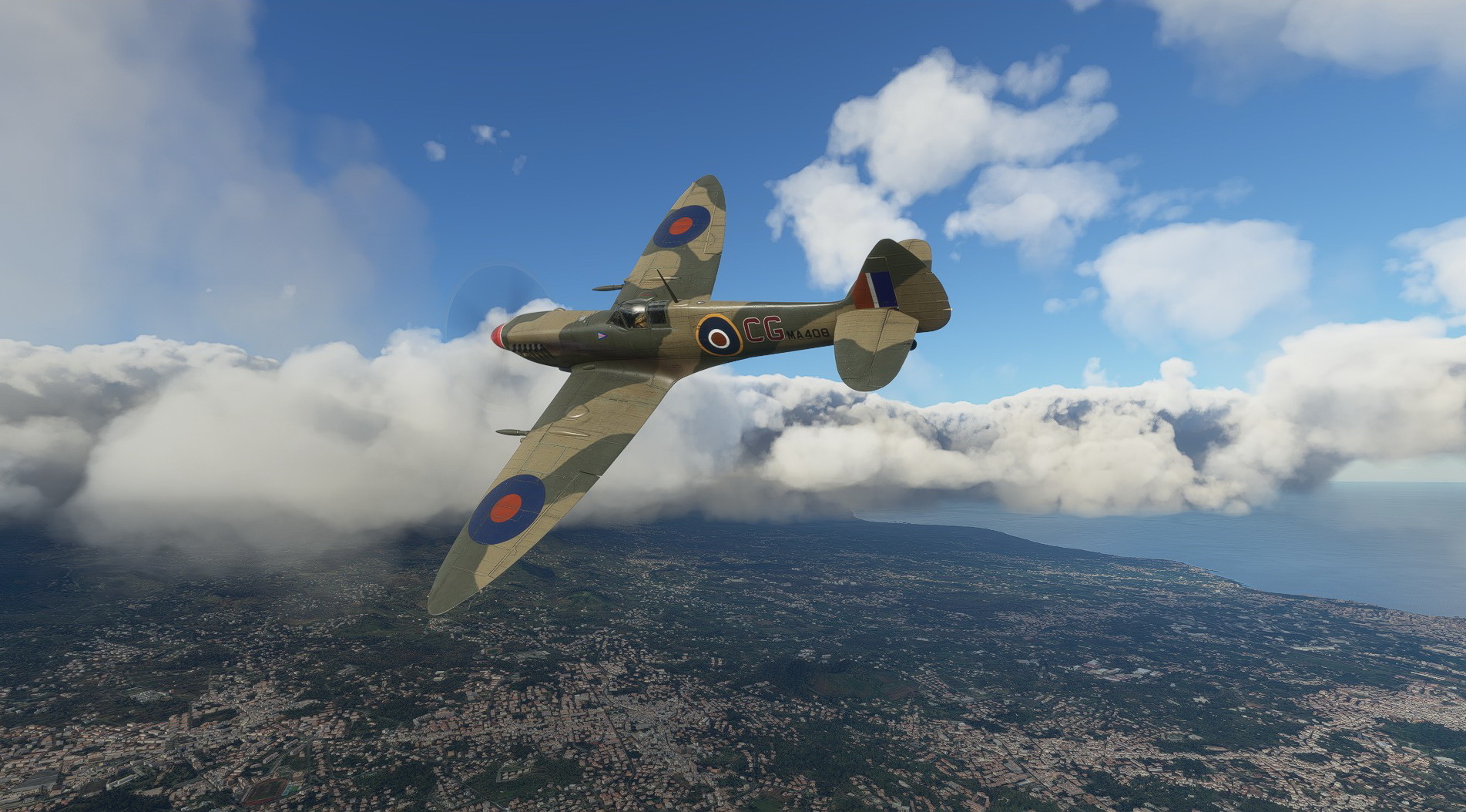 Supermarine Spitfire Mk.IX 322 Wing CG Sqn Ldr Colin Gray - MSFS Add-on ...