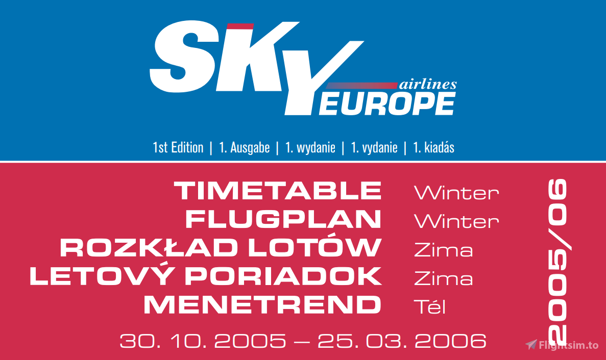 SkyEurope Flight Plans for Microsoft Flight Simulator | MSFS