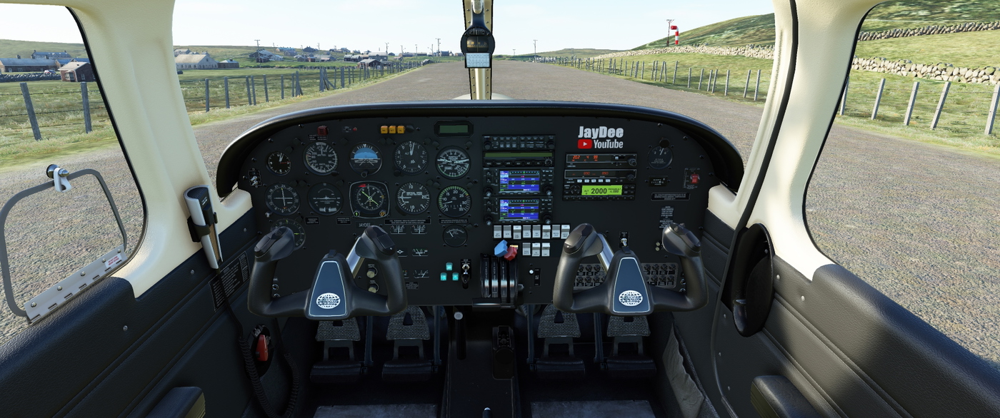 JDs Black/Creme Cockpit Piper PA28 Arrow III (Carenado) for Microsoft ...