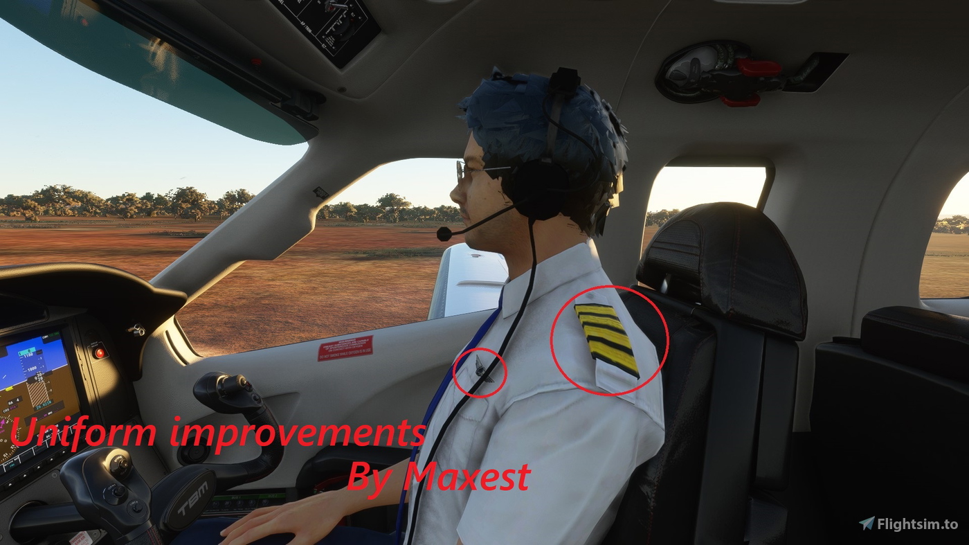8K pilot uniforms for Microsoft Flight Simulator | MSFS