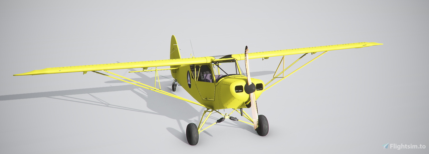 Late 1940s Civil Air Patrol Cub livery for Microsoft Flight Simulator ...