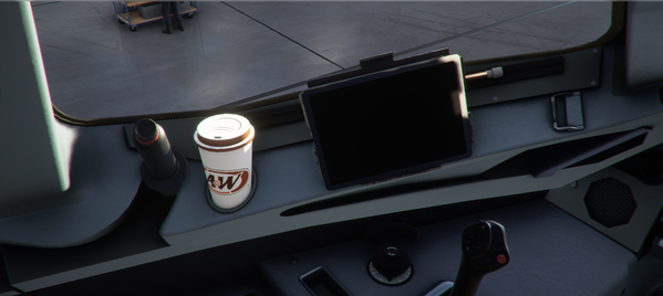 A32NX GUP Kay Coffee Cup for Microsoft Flight Simulator | MSFS
