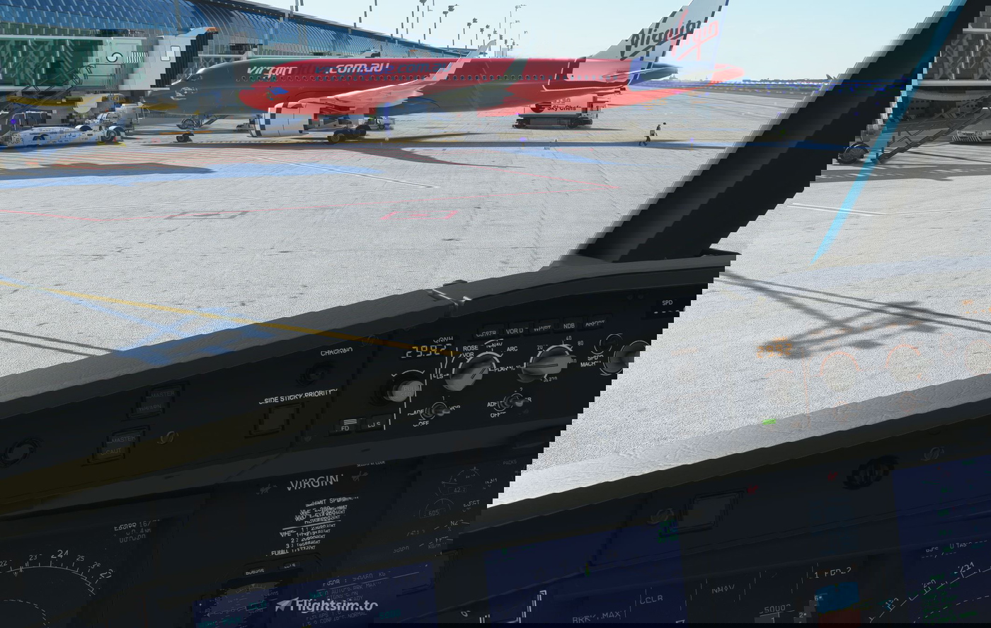 VIRGIN Selcal Code Plate for A32NX for Microsoft Flight Simulator | MSFS