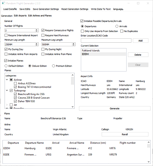 Random Flight Generator » Microsoft Flight Simulator