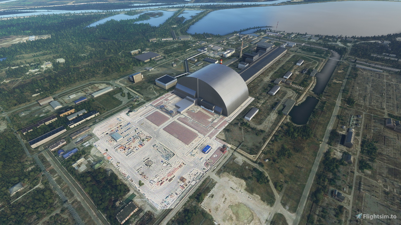 Chernobyl NPP and Pripyat town for Microsoft Flight Simulator | MSFS