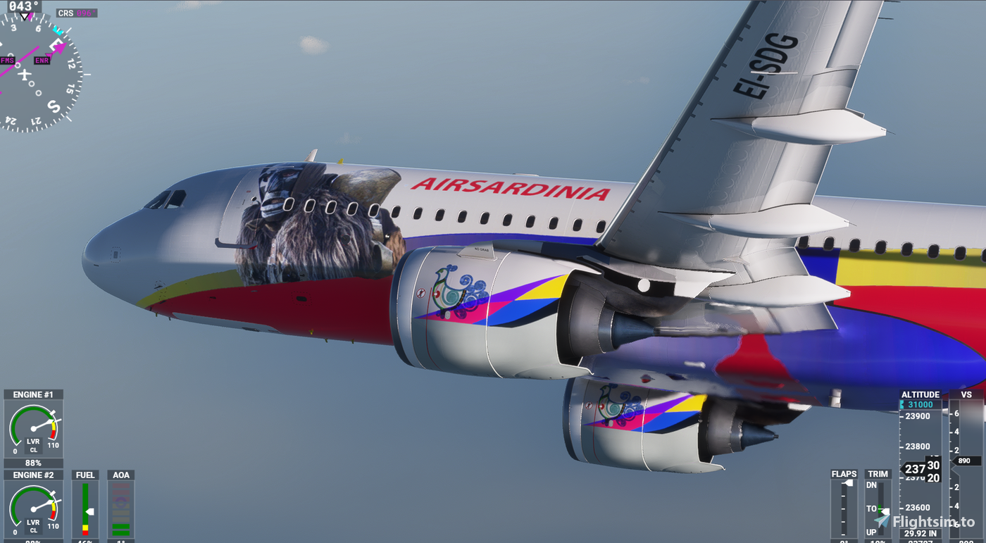 A320NX Livery for AIRSARDINIAVIRTUAL Virtual Airline for Microsoft ...