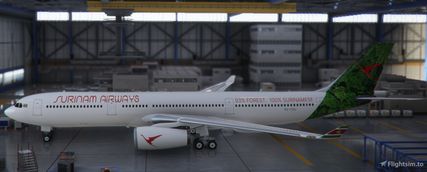 Surinam Airways Livery A330-300 [8K] for Microsoft Flight Simulator | MSFS