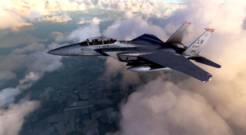 McDonnell Douglas F-15E USAF 494th FS for Microsoft Flight Simulator | MSFS