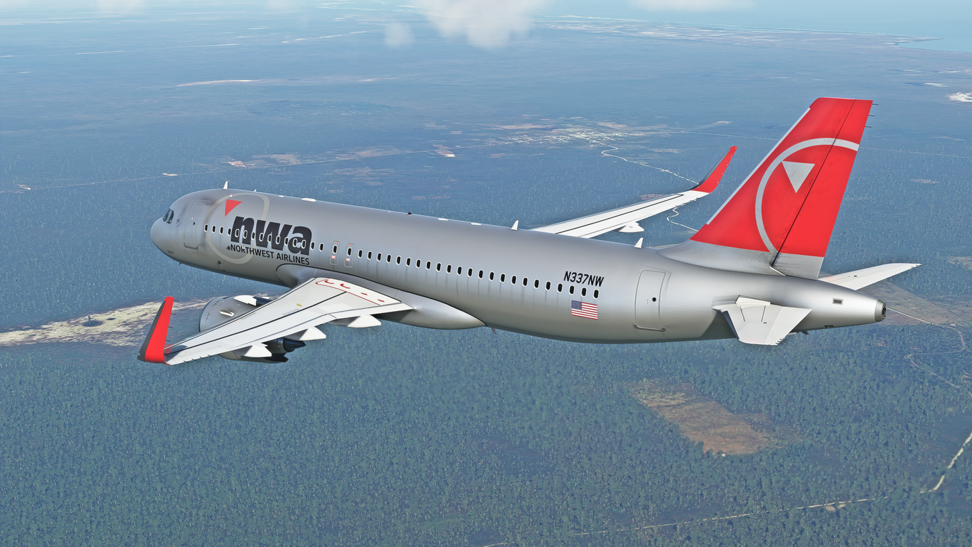 NWA (Northwest Airlines) Final Livery [10K] - A320Neo for Microsoft ...