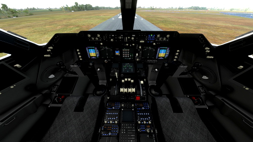 Boeing B747-8i Cockpit - Black-Grey with blue lighting » Microsoft ...