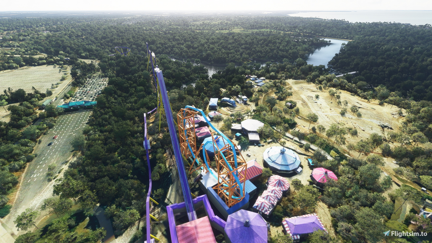 Busch Gardens amusement park, Williamsburg, VA pour Microsoft Flight ...
