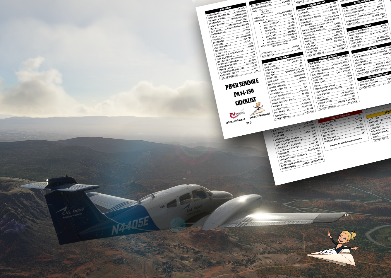 PA44 Checklist - MSFS Add-on - Flightsim.to