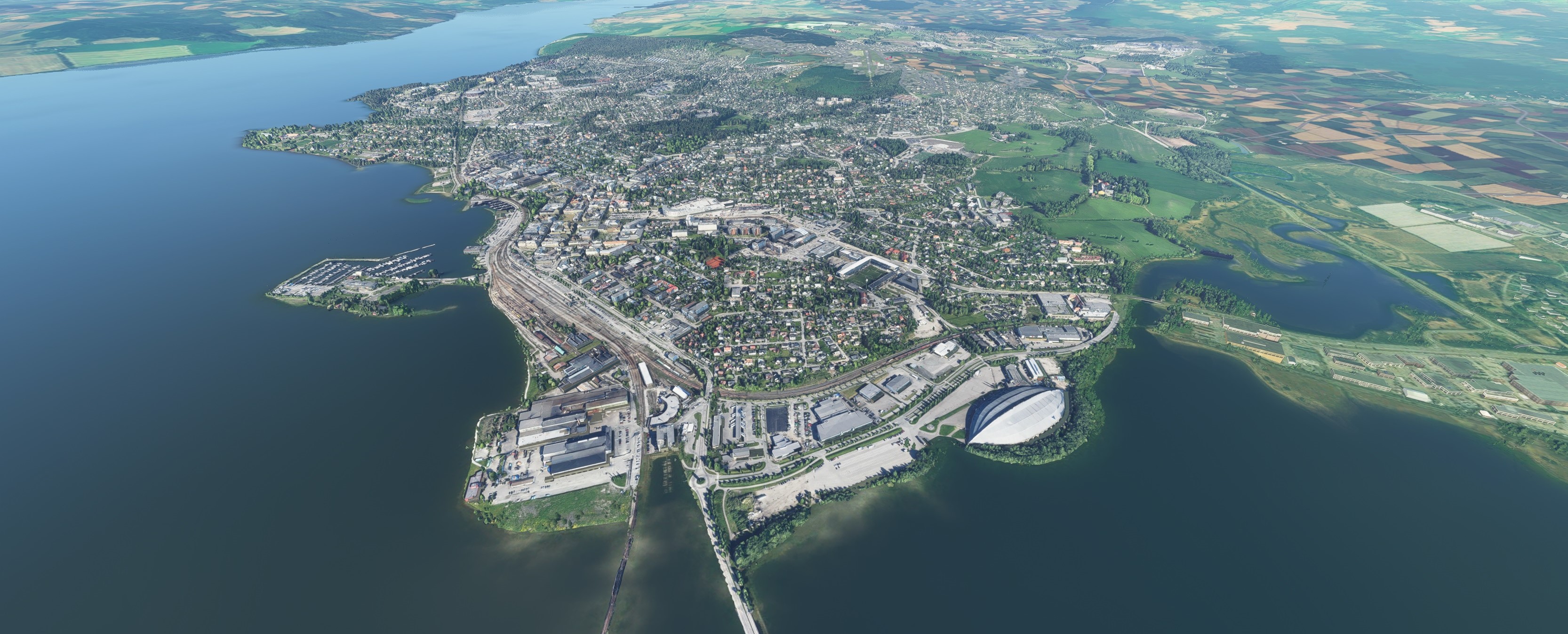 Hamar City Google-Maps Photo Scenery for Microsoft Flight Simulator | MSFS