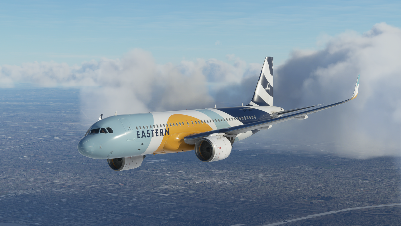 Eastern Airlines A320 Neo Livery - 8K for Microsoft Flight Simulator | MSFS